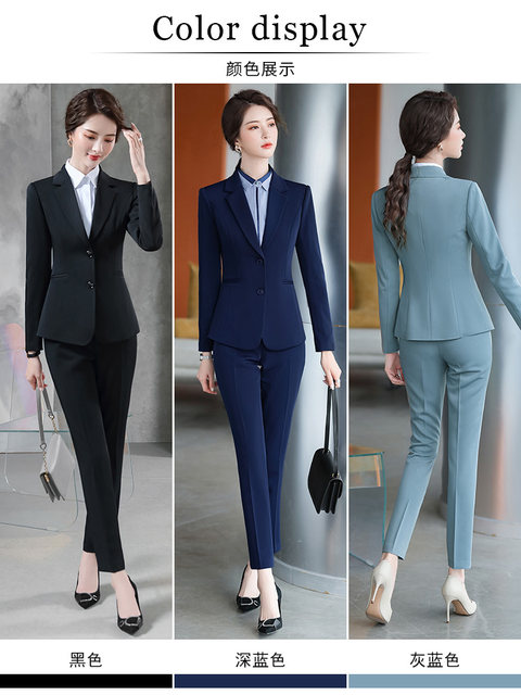 Hongdou official website flagship formal suit women's interview ...