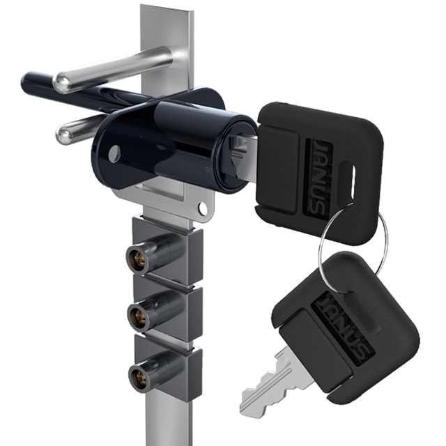 Drawer triple lock head office computer desk drawer front side lock one ...