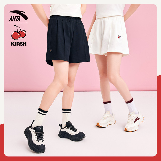 ANTA KIRSH Joint丨Little Cherry Five-point Pants Women's 2024 Summer New ...