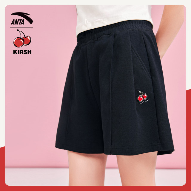 ANTA KIRSH Joint丨Little Cherry Five-point Pants Women's 2024 Summer New ...