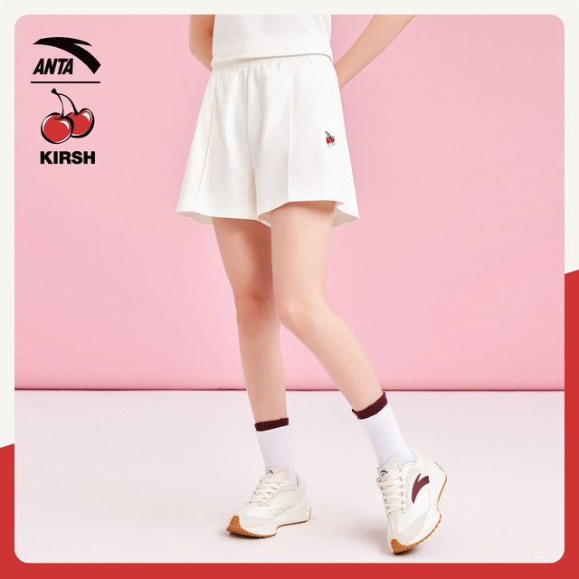 ANTA KIRSH Joint丨Little Cherry Five-point Pants Women's 2024 Summer New ...