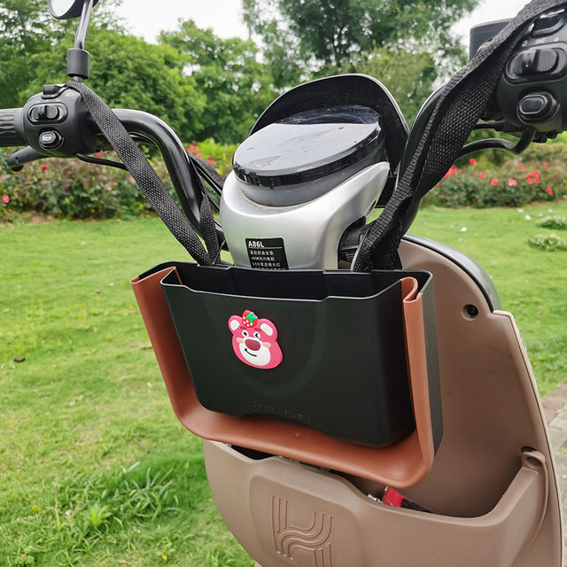 Electric vehicle front foldable storage box battery motorcycle storage ...