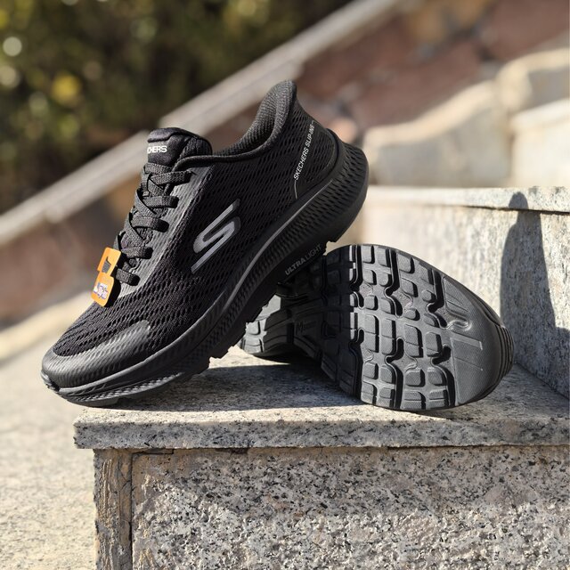 Peng Ju Skechers Skecci 25 new man increases high and comfortable black ...