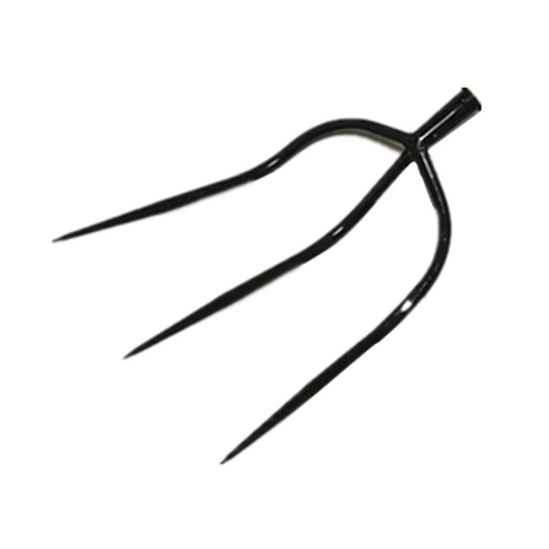Steel Three-Pronged Fork - Agricultural Garden Tool