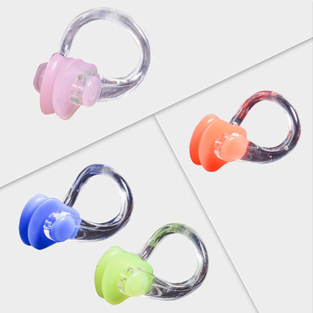 Swimming Nose Clip and Earplug Set, Professional Waterproof Adult ...