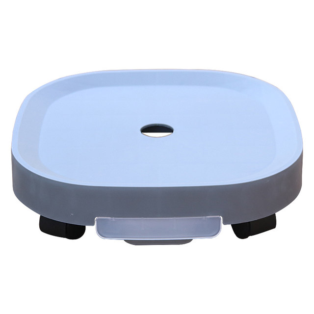 Movable flowerpot base with brake hidden wheels movable tray plastic ...
