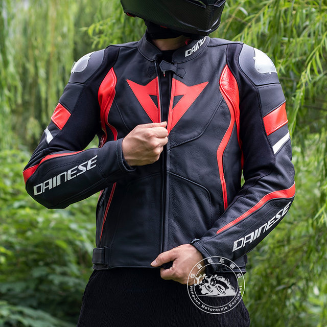 Dennis dainese Avro 4 5 motorcycle riding suit leather jacket warm ...