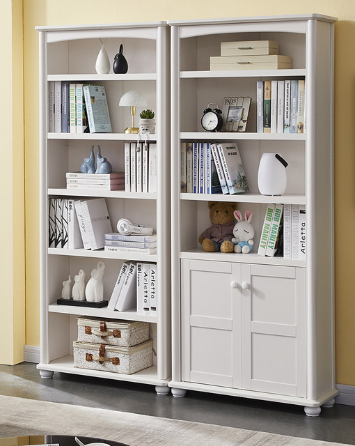 Solid wood bookcase storage container Children Student Student Lands on ...