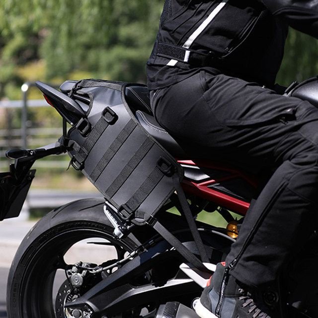 Rhino motorcycle rear seat fully waterproof saddle bag rear seat side ...