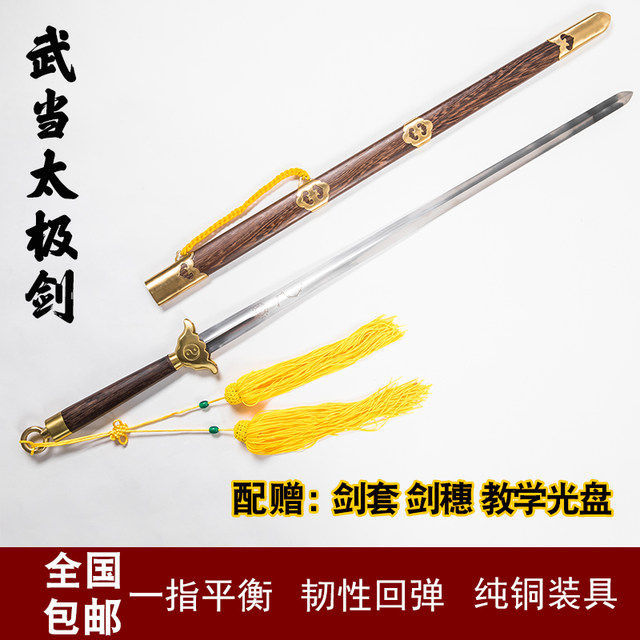 Tai Chi Sword, Female Wudang Double Sword, Stainless Steel Soft Sword ...