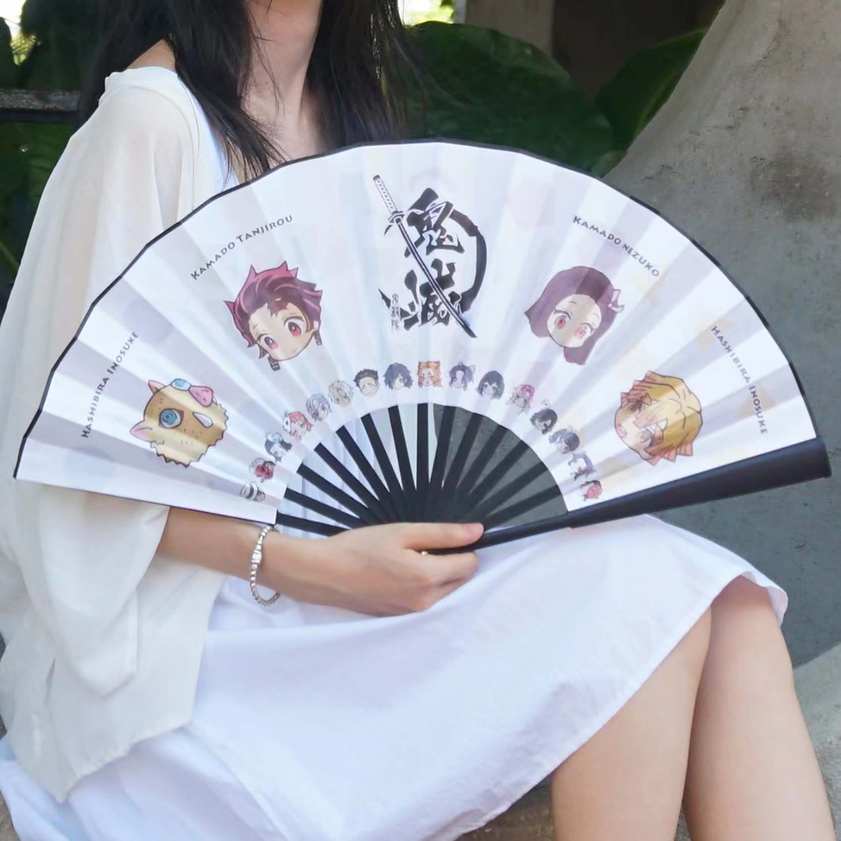 Demon Slayer: Kimetsu no Yaiba 10-Inch Folding Fan Tanjiro Nezuko ...