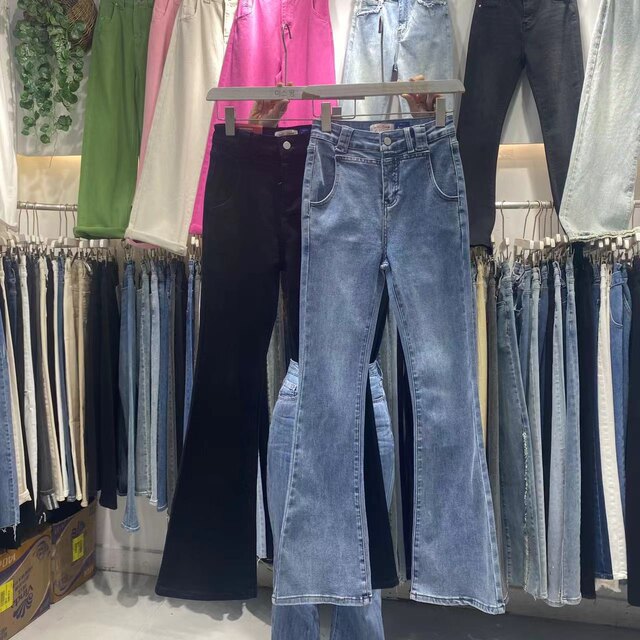 Plastic micro -La jeans women spring 2024 new slim design sensor retro ...