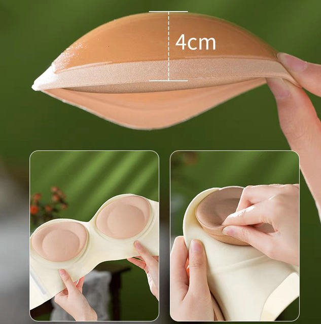 Thicker 4cm Self -sticking chest pad small chest flat chest thickened ...