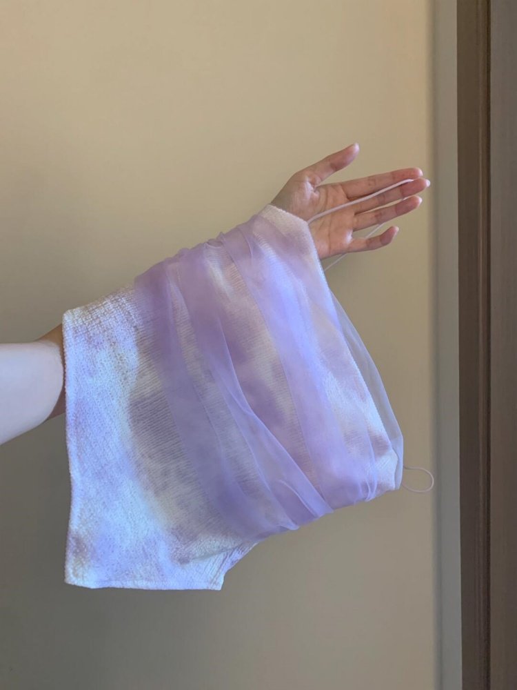 Recommended popular products for personal use~ Purple tie-dye mesh ...