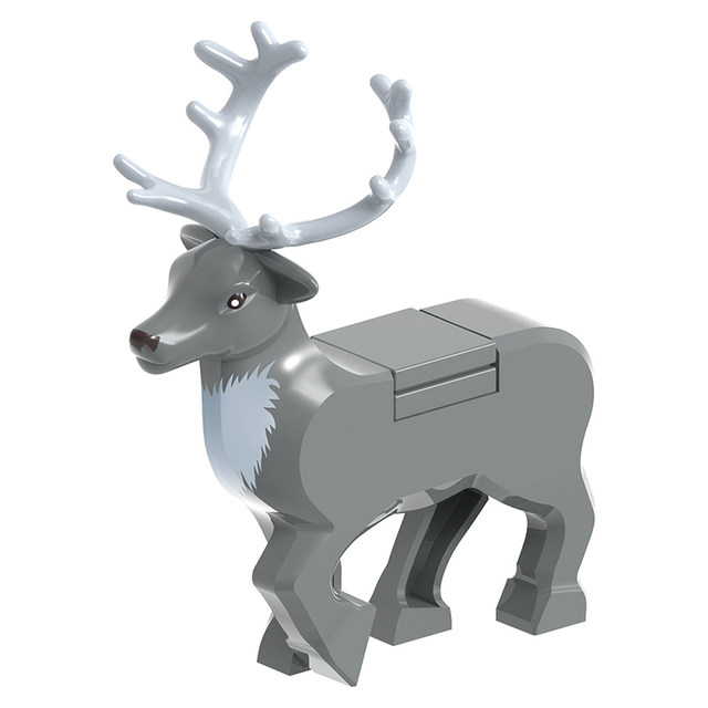 Animal Christmas Elk Sika Deer Douluo Continental Assembled Building ...