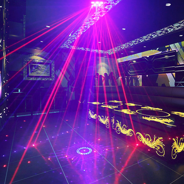 KTV flash bar light automatic color changing LED colorful rotation ...