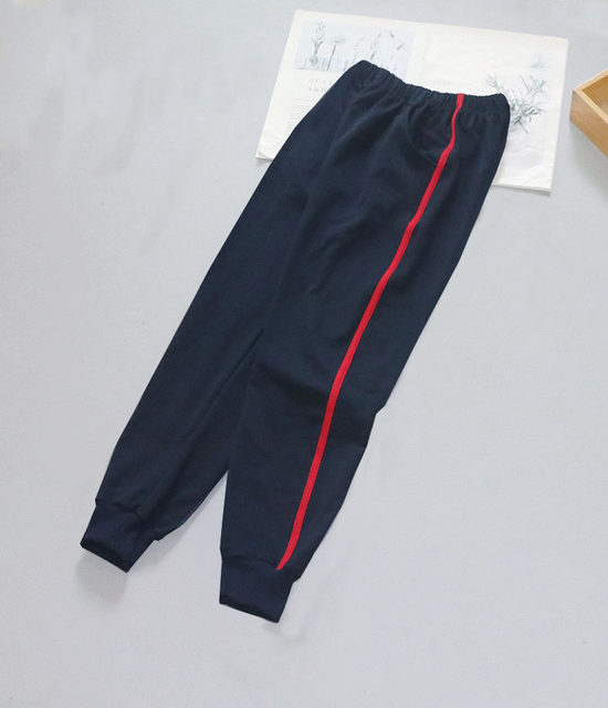 School uniform pants pure cotton dark blue loose primary and secondary ...