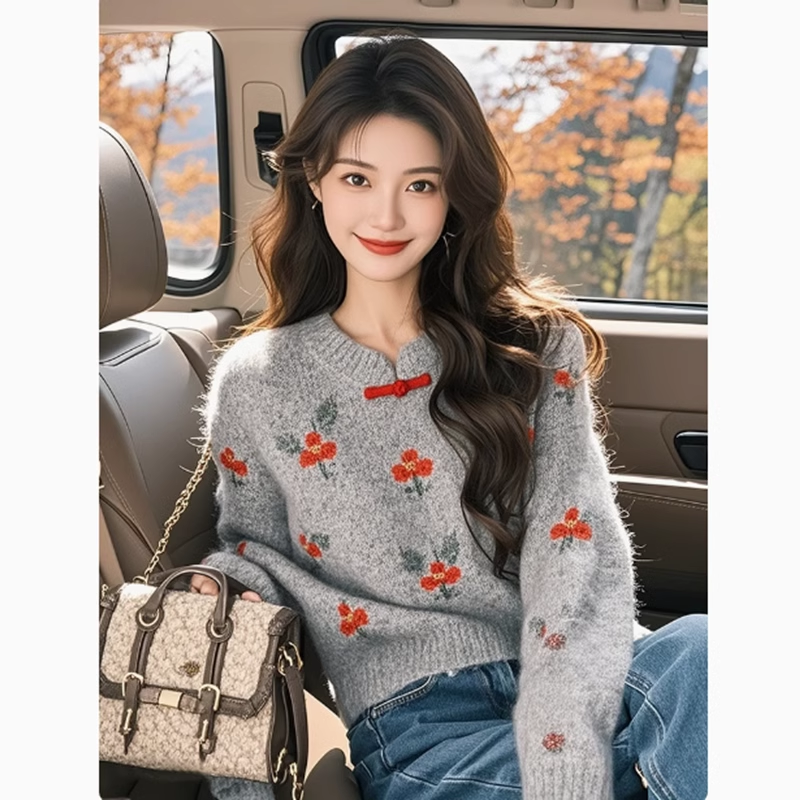 New Chinese style Chinese style inner bottom sweater lazy and high-end ...