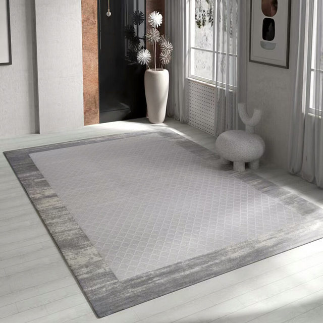 Carpet living room light luxury high-end gray simple modern villa ...