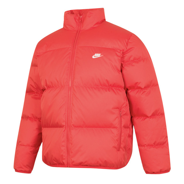 Nike Red Bread Down Jacket Men's Women's Loose Sportswear Casual Cotton ...