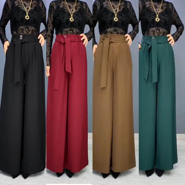 Wide leg Pants For Women High waist Fashion 2024 Autumn And Winter New wide-leg-pants-for-women-high-waist-fashion-2024-autumn-and-winter-new