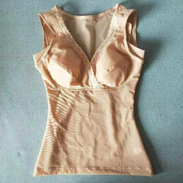 Foreign trade daily single summer thin body-shaping top with side ...