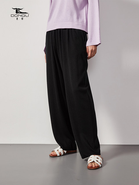 Dongli Dongli Velvet Spring and Summer High Waist Casual Knitted ...