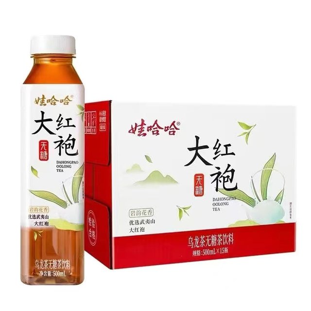 Wahaha sugar-free tea jasmine Dahongpao green mandarin Pu'er Anhua ...