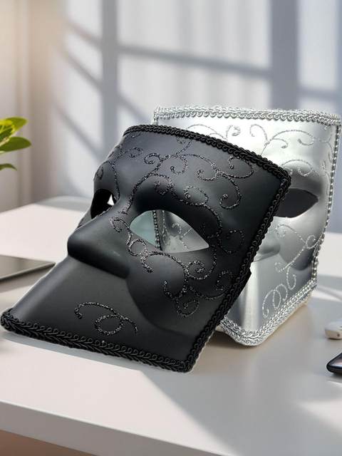 Halloween masquerade mask retro jazz adult men's full face selfie mask ...