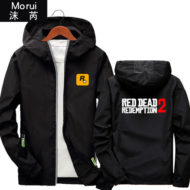 Red Dead Redemption 2 hooded jacket men's and women's game peripheral ...