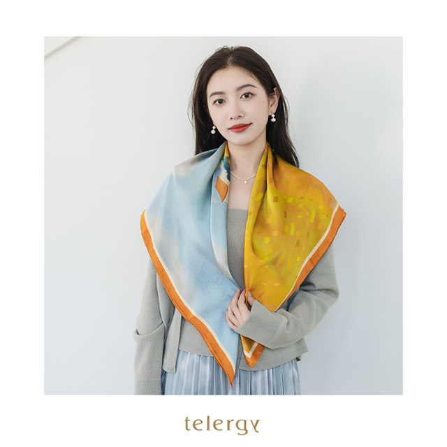 Fu Meng Lingxi Original hand-painted oil painting mulberry silk hand ...