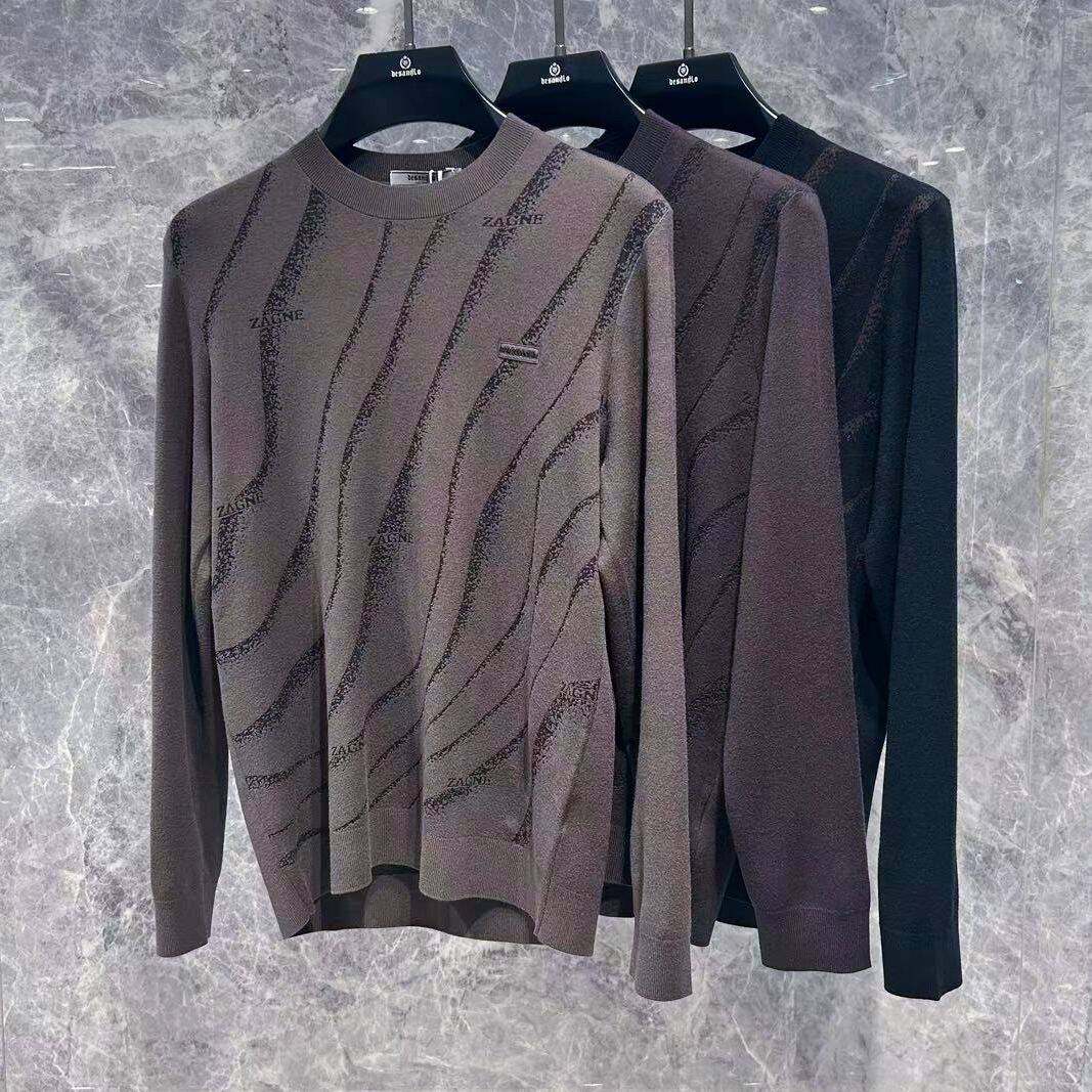 European high-end autumn and winter men's long-sleeved sweaters, thin ...