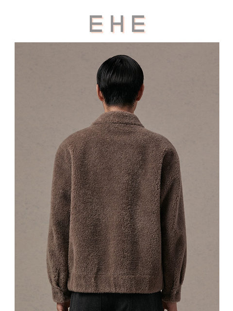 EHE Men's Winter New 100%Wool Fool Coat Two -in Bag Design Warm Warm ...