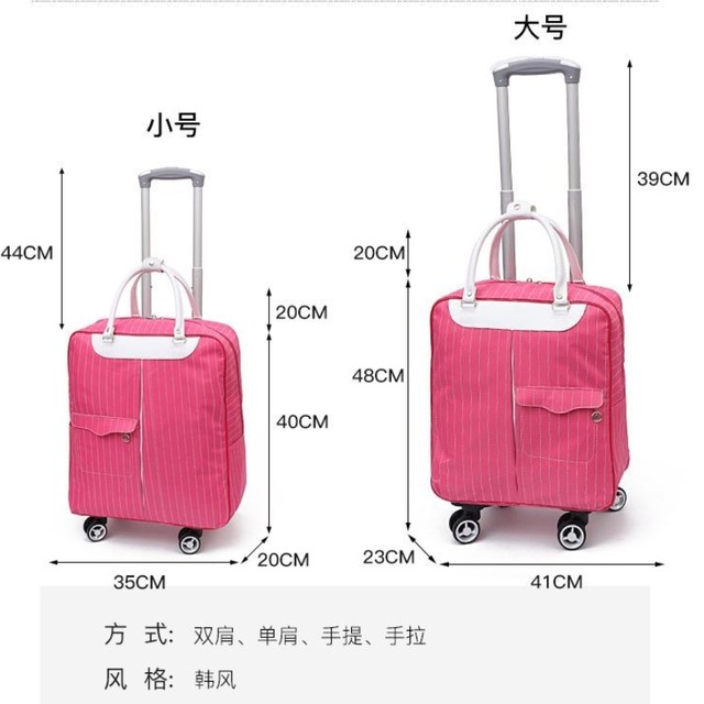 Trolley travel bag, universal wheel backpack, detachable trolley bag ...
