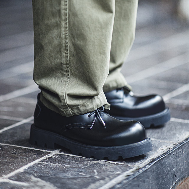 MRA Mickey Derby Shoes Couples Autumn Round Toe Workwear Big Toe Shoes ...