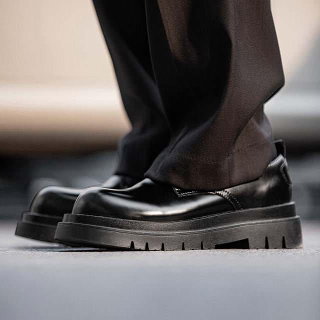 MRA Derby shoes men's low-top Martin boots British style round toe big ...