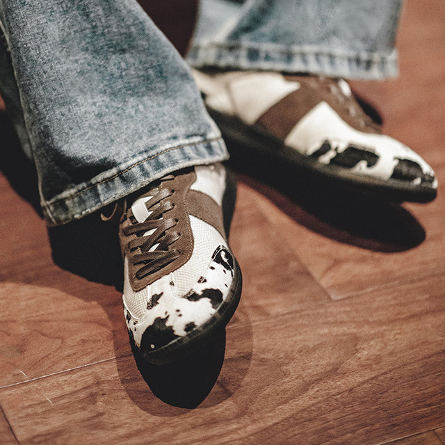 MRA cow moral training shoes men's shoes summer niche design retro ...