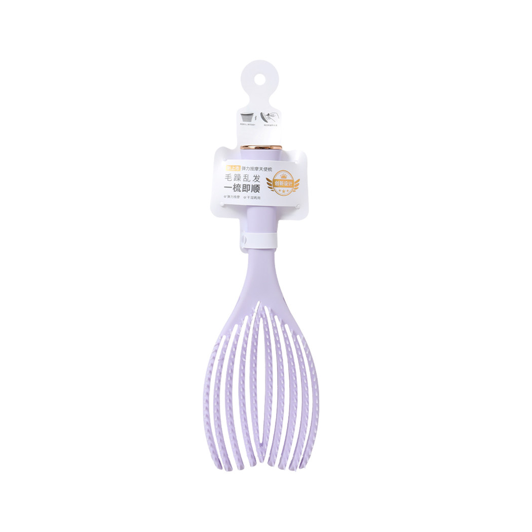 MINISO elastic massage angel shell comb mini fluffy wet and dry women's ...