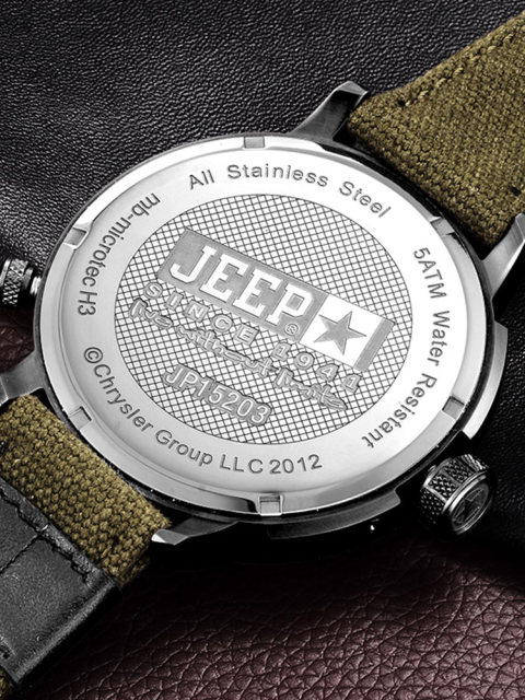 Jeep Watch for Men, Dual Movement, Dual Time Zone, Outdoor Sports ...