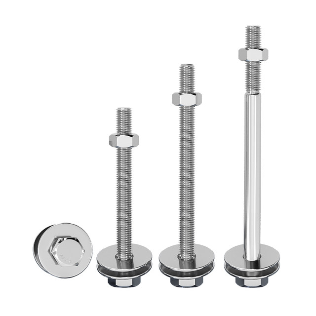304 stainless steel outer hexagon wall-through screw nut set Daquan ...