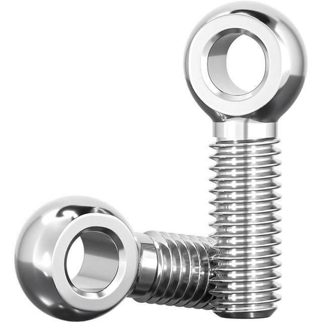 201 Stainless Steel Live Knot Fisheye Screw Ring Screw Bolt with Hole ...