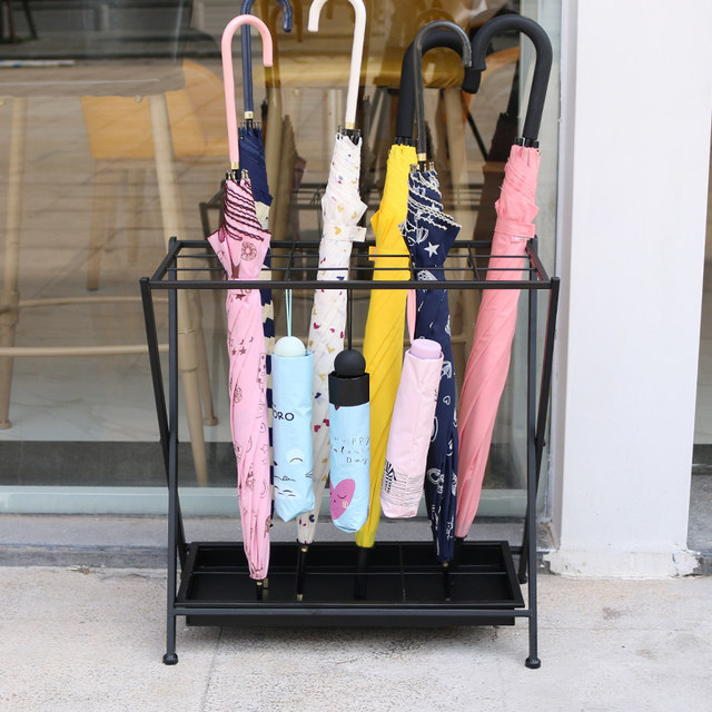 Umbrella rack Home hotel lobby commercial storage rack Umbrella bucket ...