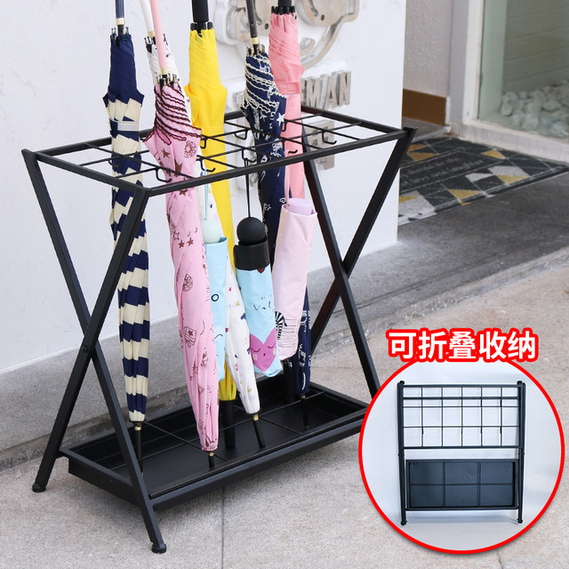 Umbrella rack Home hotel lobby commercial storage rack Umbrella bucket ...