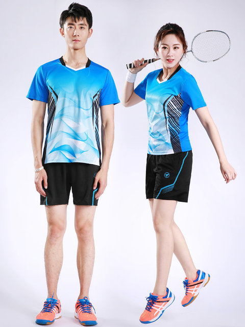 Badminton Uniform Set for Men and Women, Quick-Drying Sports Tops ...