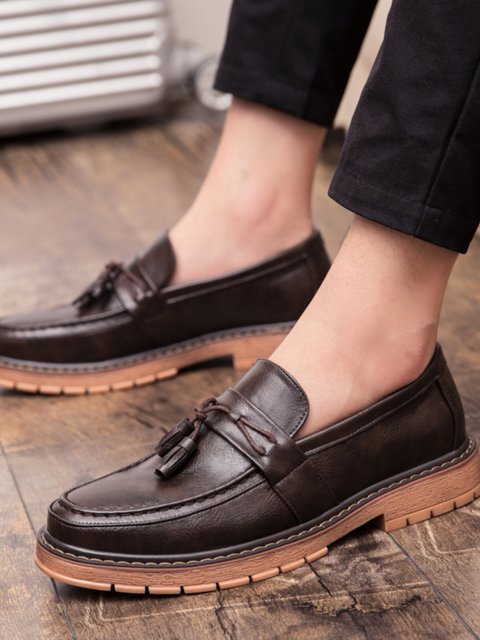 Summer and autumn tassels and feet loafers versatile youth suits and ...