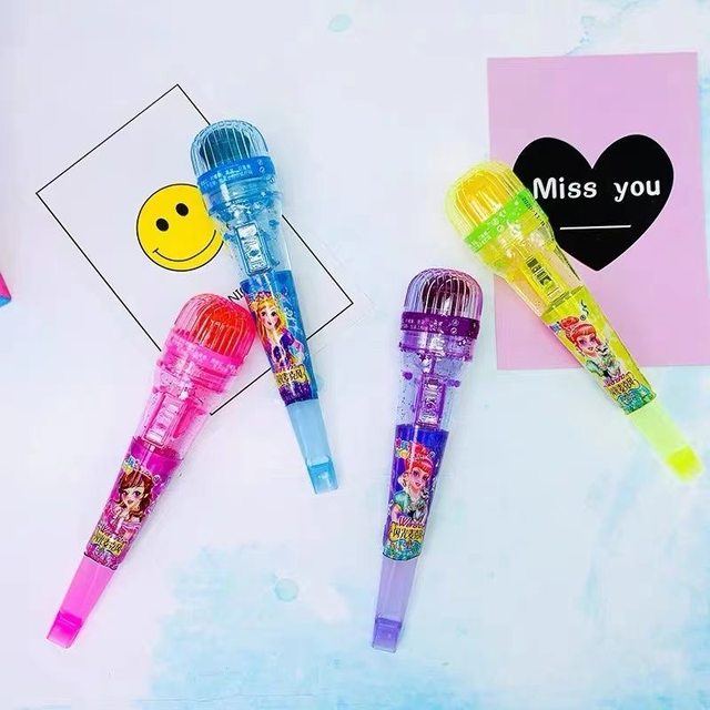 Children's Flash Whistle Microphone Toy Candy Diamond Candy Children's ...