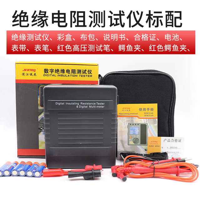 Binjiang BM3549 digital insulation resistance tester multimeter 500V ...