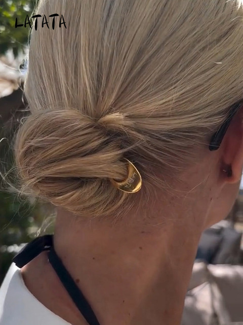 Latata universal small fish hairpin hairpin hair artifact bun half-tied ...