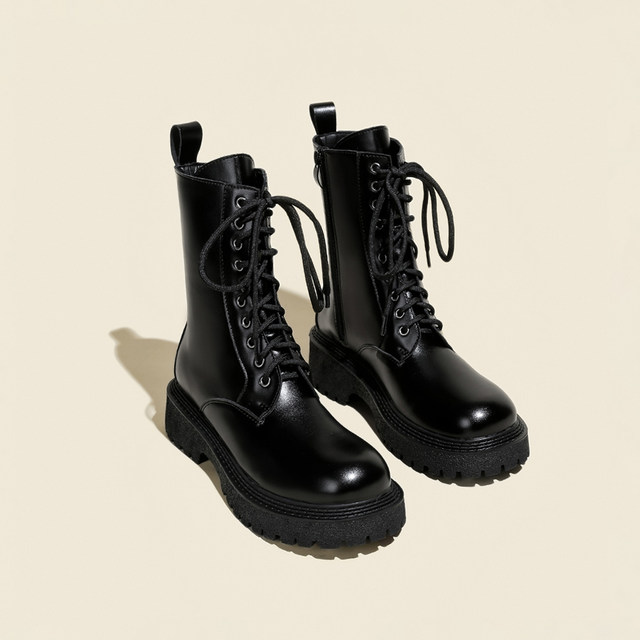 Martin boots women's British style spring and autumn single boots ins ...