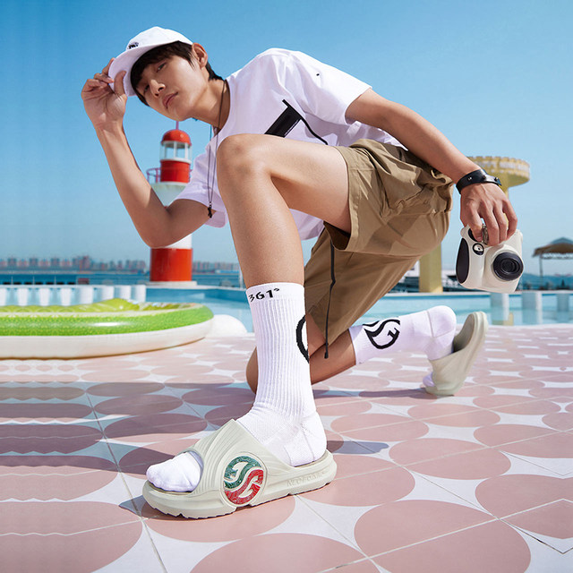 361 Slippers AG Trendy Slippers Men's Shoes 2024 New Autumn Couples ...